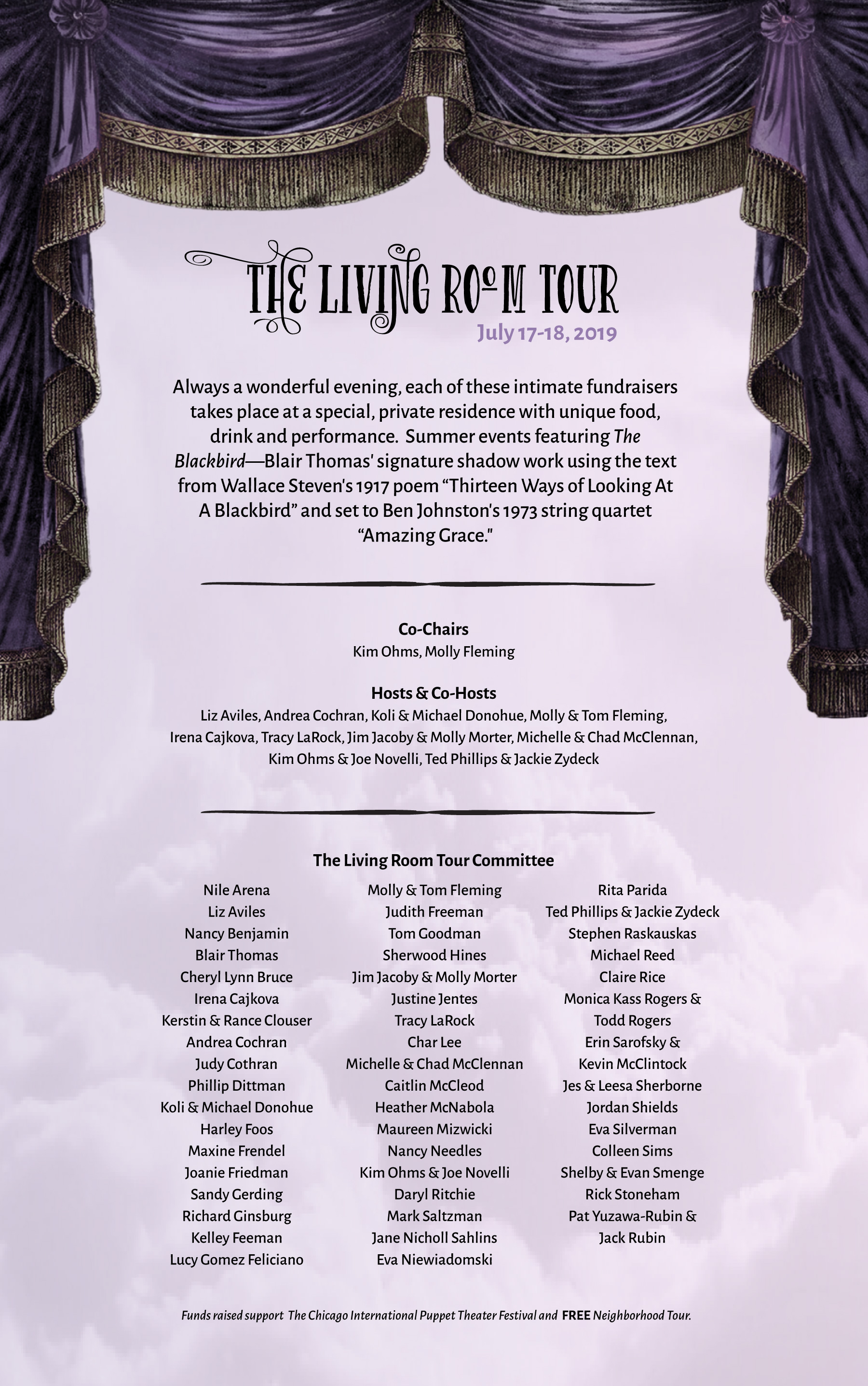 The Living Room Tour: July 17-18, 2019 - Chicago International Puppet ...